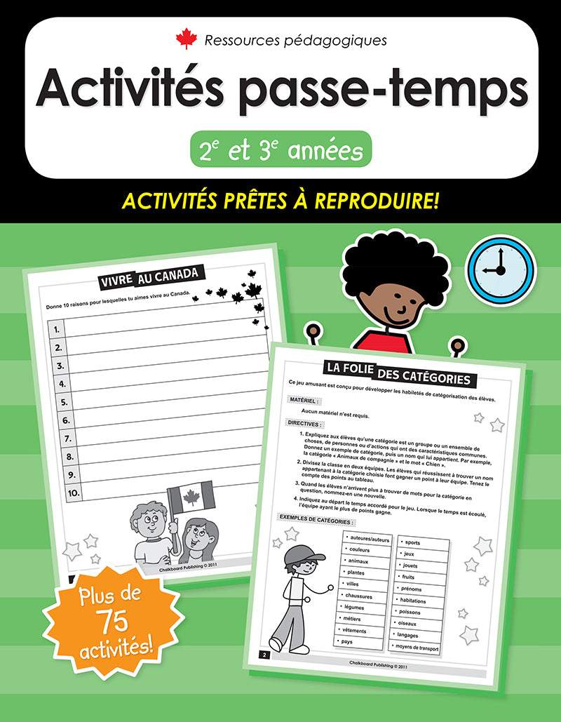 Activités passe-temps - 2e et 3e anneés — Volumes Publishing