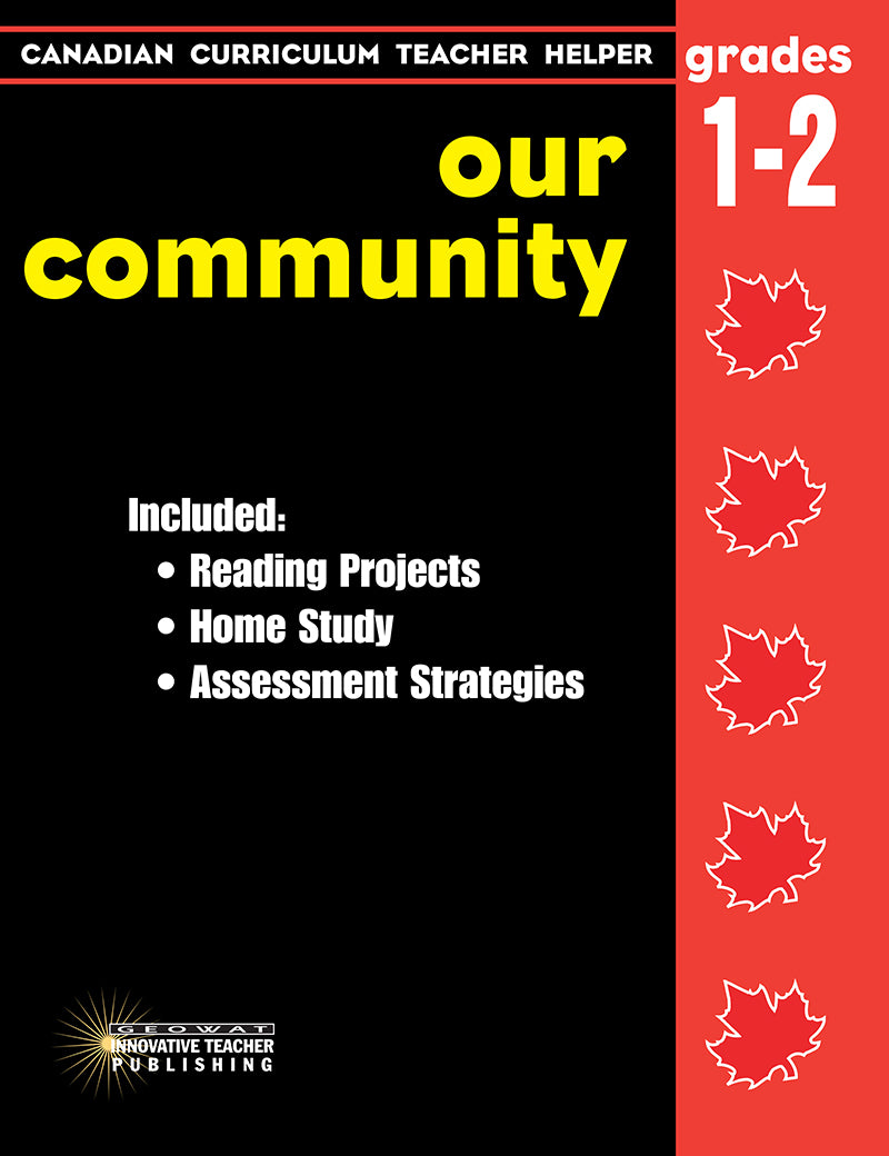 Canadian Curriculum Teacher Helper Grade 1-2 Our Community — Volumes ...