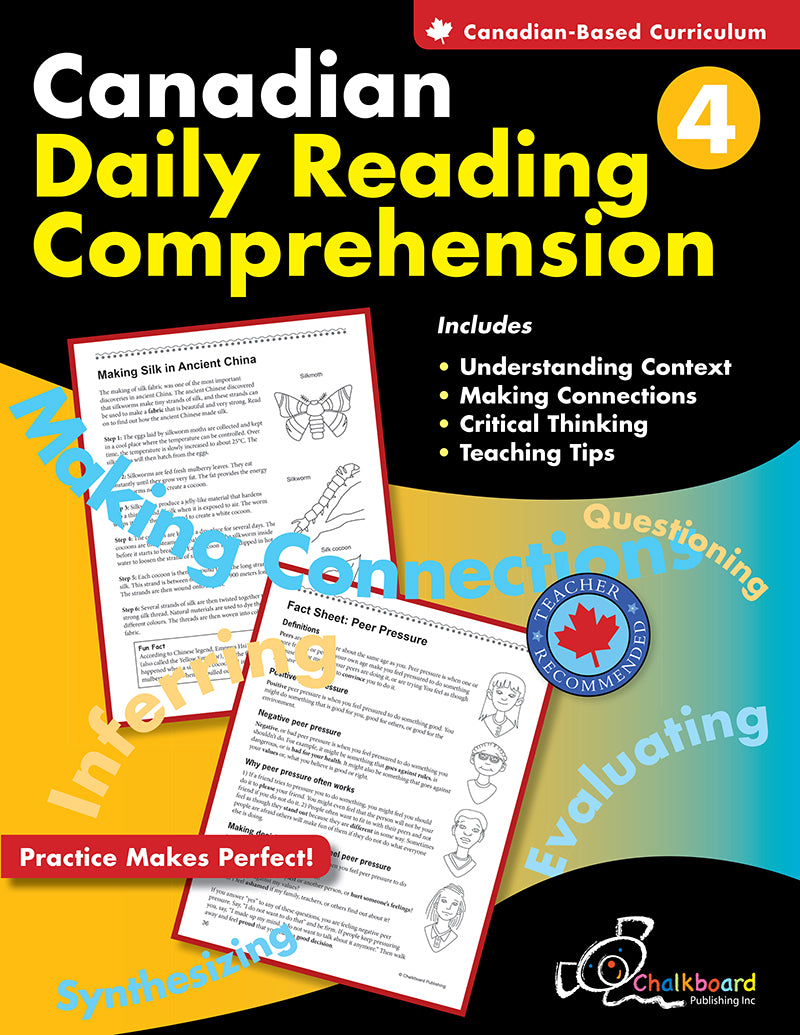 Canadian Daily Reading Comprehension: Grade 4 — Volumes Publishing