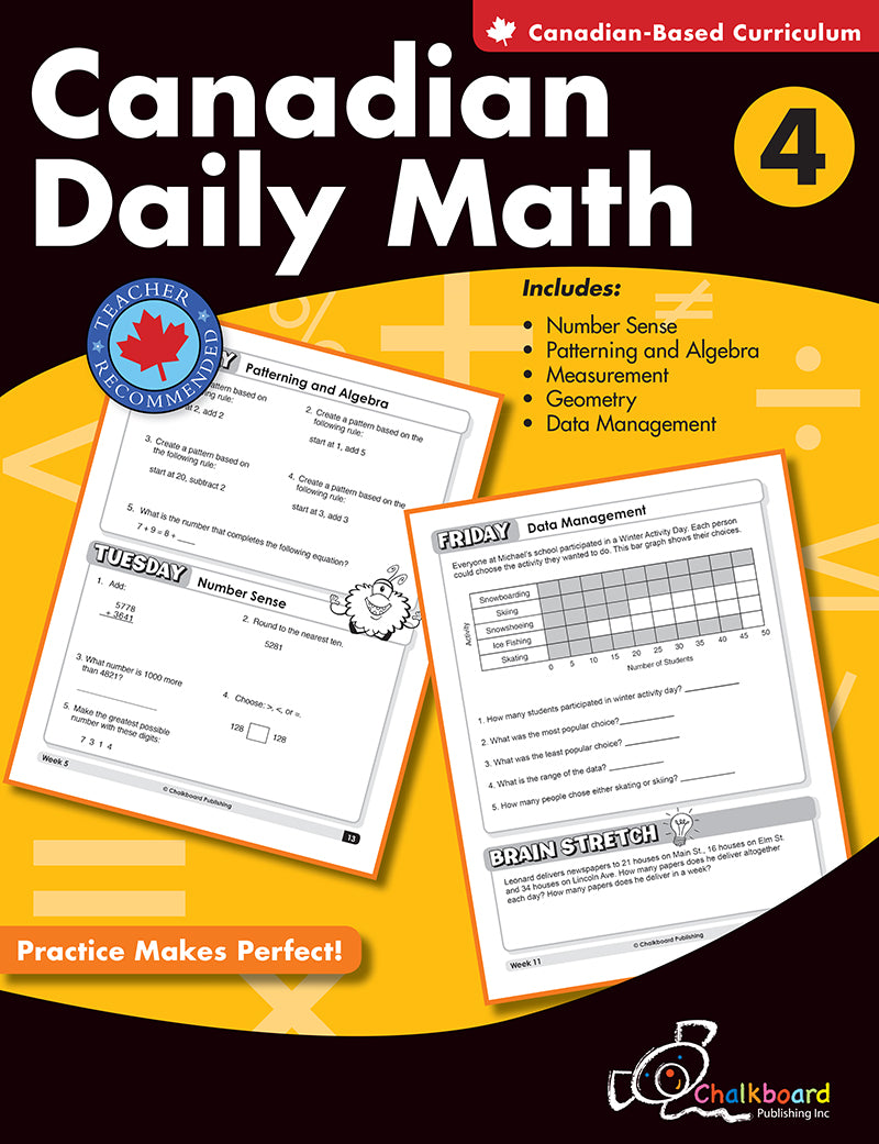 Canadian Daily Math Grade 4 — Volumes Publishing
