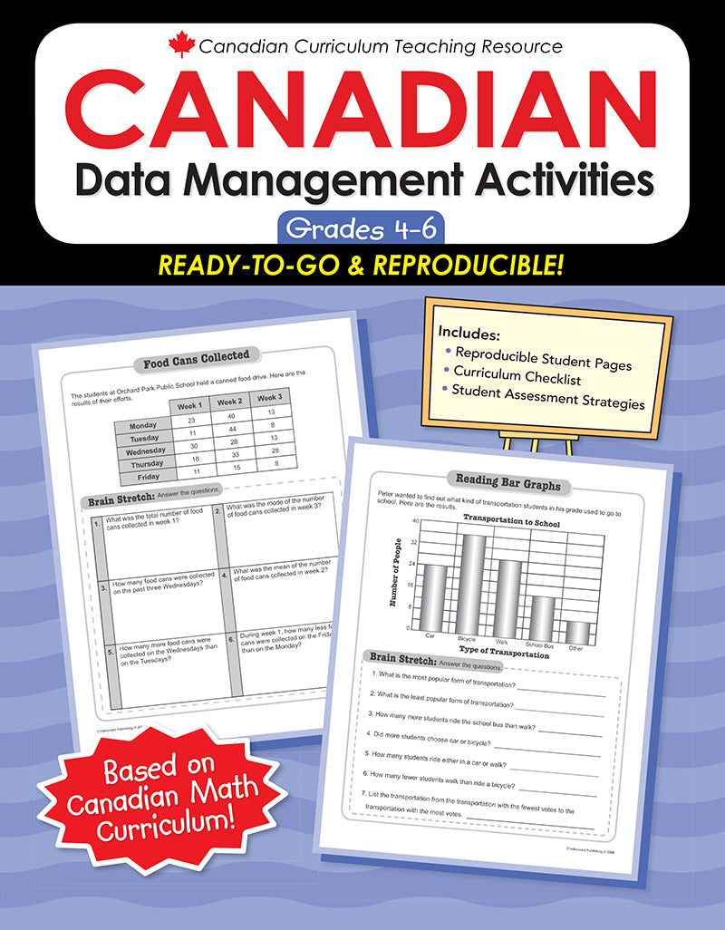 Canadian Data Management Activities Grades 4-6 — Volumes Publishing