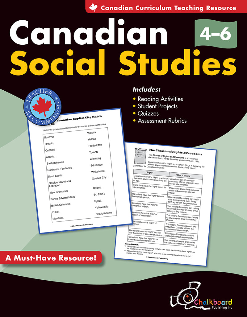 Canadian Social Studies Grades 4-6 — Volumes Publishing