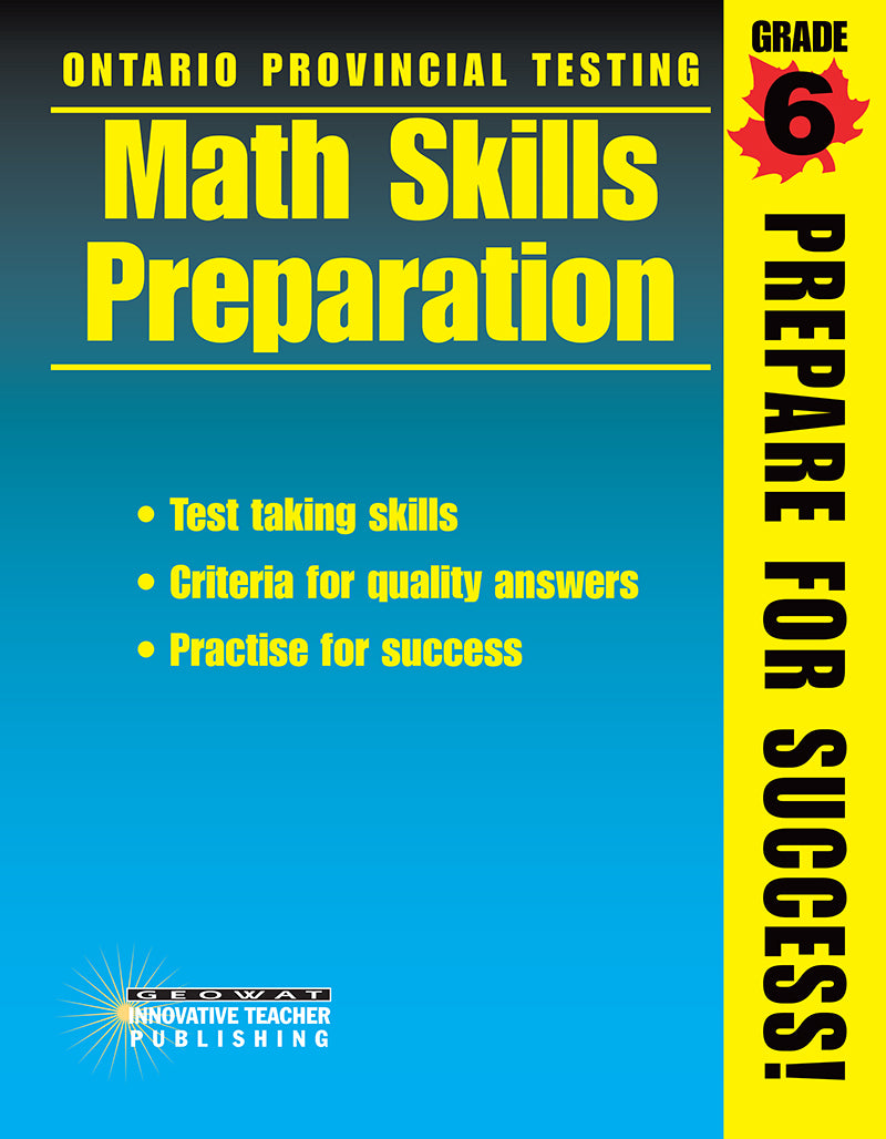 Ontario Provincial Testing Math Skills Preparation - Grade 6 — Volumes ...